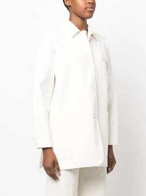 Max Mara Oversized Long-sleeve Cotton Shirt