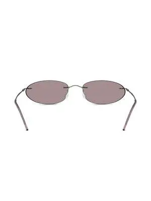 Giorgio Armani Rimless Oval Sunglasses