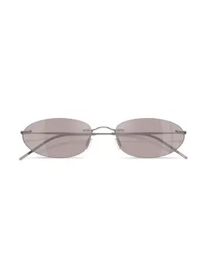 Giorgio Armani Rimless Oval Sunglasses