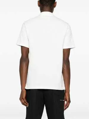 Fendi Ff-pattern Cotton Polo Shirt - White