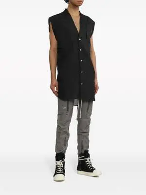 Rick Owens Bauhaus Tapered Cargo Trousers - Grey