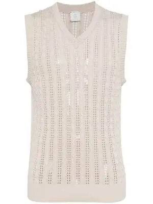 Eleventy Knitted Cotton Vest