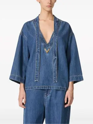 Valentino Garavani Denim Kaftan