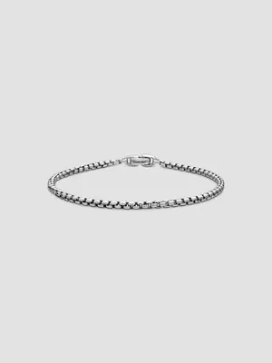 David Yurman Box Chain Bracelet In Sterling 2.7mm