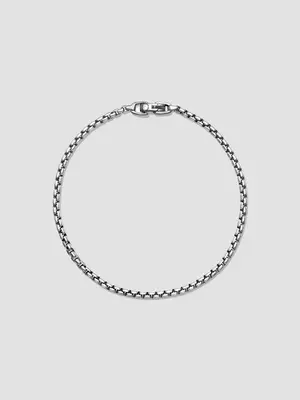 David Yurman Box Chain Bracelet In Sterling 2.7mm