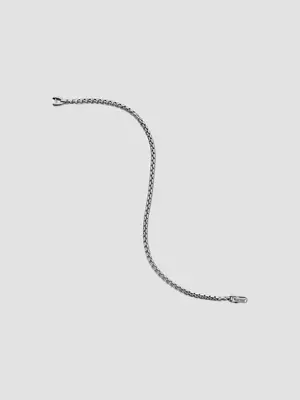 David Yurman Box Chain Bracelet In Sterling 2.7mm