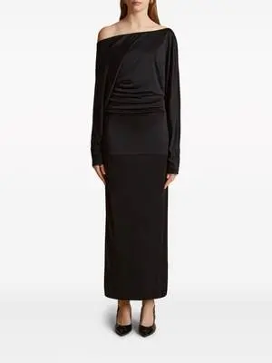Khaite The Junet Off-shoulder Maxi Dress