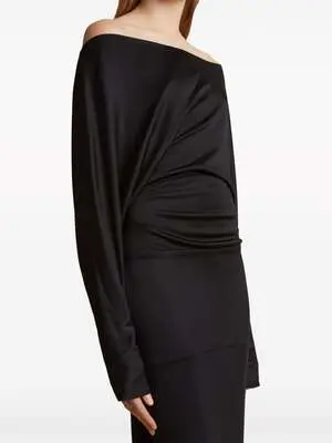 Khaite The Junet Off-shoulder Maxi Dress