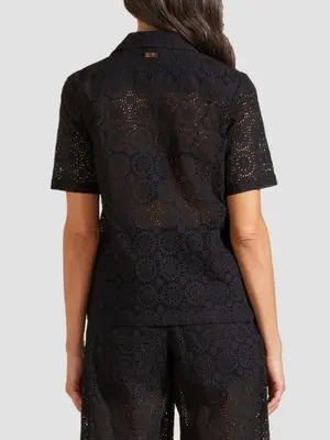 Vilebrequin Broderie Anglaise Short-sleeve Shirt