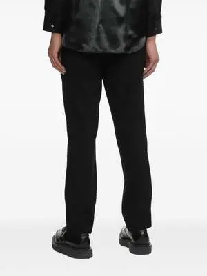 Comme Des Garçons Decorative-stitching Straight-leg Trousers