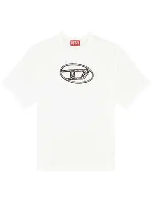 DIESEL Logo-print Cotton T-shirt - White