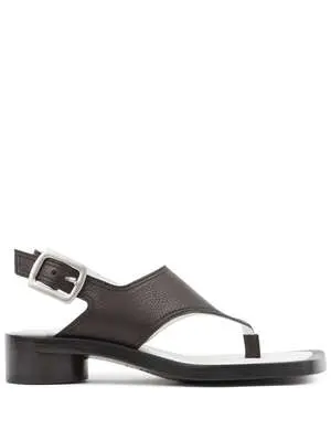 MAISON MARGIELA Anatomic 30mm Leather Sandals - Brown