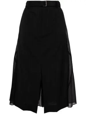 Sacai Black Wash Skirts