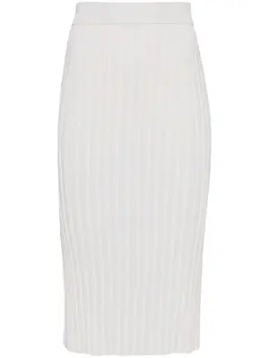 JOSEPH Chunky-ribbed Midi Skirt