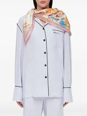 FERRAGAMO Graphic-print Silk Scarf