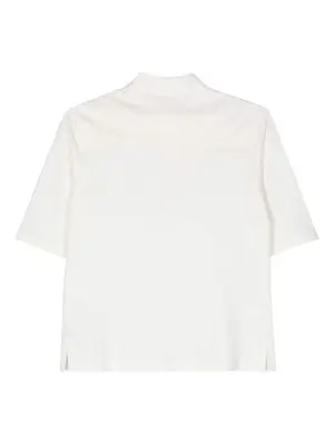 BLANCA VITA Half-button Polo Shirt