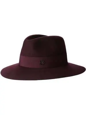 MAISON MICHEL Henrietta Fedora - Red