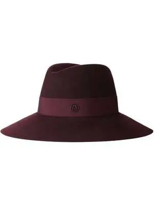 MAISON MICHEL Kate Fedora Hat - Red