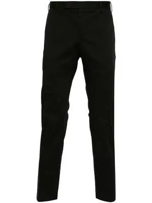 PT TORINO Pressed-crease Trousers - Black
