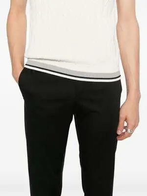 PT TORINO Pressed-crease Trousers - Black