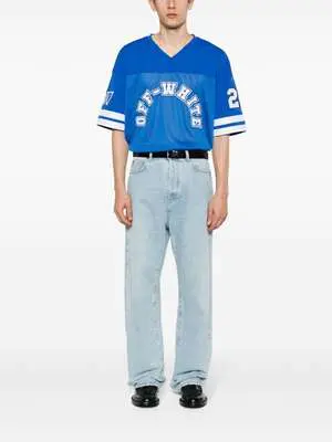Off-White Logo-patch Football T-shirt