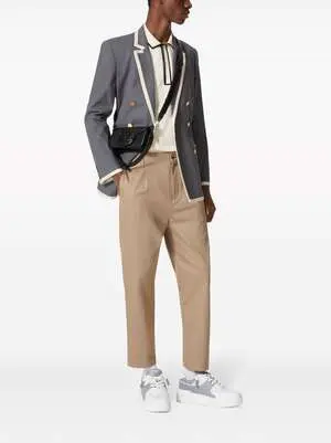 Valentino Garavani Cotton Gabardine Trousers - Neutrals
