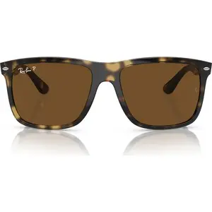 Ray-ban 57mm Polarized Square Sunglasses - Havana