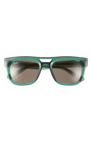 Ray-ban 54mm Square Sunglasses - Transparent Green