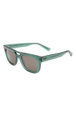 Ray-ban 54mm Square Sunglasses - Transparent Green
