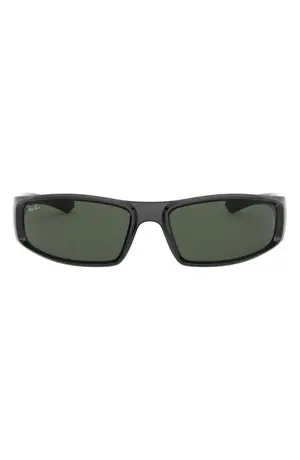 Ray-ban 58mm Rectangular Wrap Sunglasses