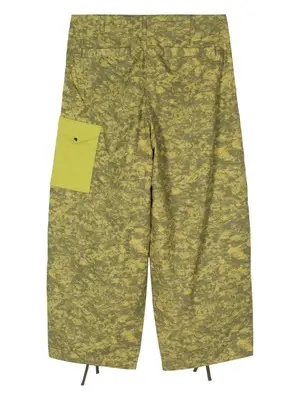 TEN C Camouflage Print Trousers - Green