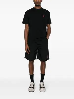 COUNTY OF MILAN Marcelo Burlon Graffiti Cross Bermuda Shorts