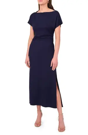 Halogen Dolman Sleeve Midi Dress - Classic Navy