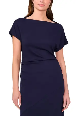 Halogen Dolman Sleeve Midi Dress - Classic Navy