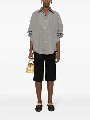 AMI Paris De Coeur Striped Cotton Shirt
