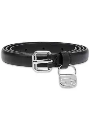 DIESEL® B-charm Leather Belt - Black