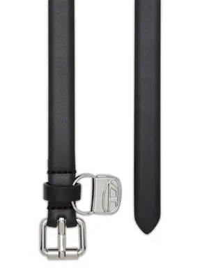 DIESEL® B-charm Leather Belt - Black