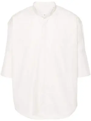 AMI Paris Band-collar Cotton Shirt