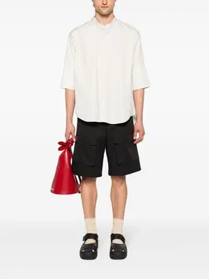AMI Paris Band-collar Cotton Shirt