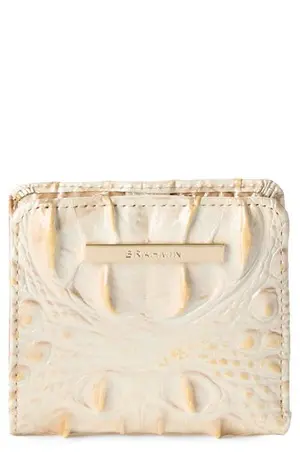 Brahmin Jane Croc Embossed Leather Wallet Contour