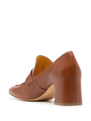MADISON MAISON Lock 55mm Leather Pumps - Brown