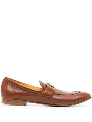 Madison.maison Gold Tone Flats For Women