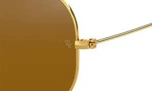 Ray-ban 62mm Aviator Sunglasses - Brown Grad