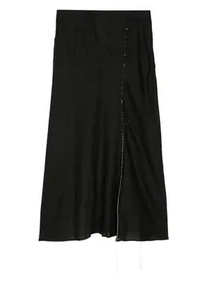 Yohji Yamamoto Asymmetric Linen Skirt