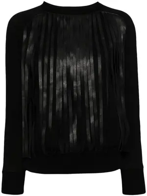 Neil Barrett Fringed Long-sleeve Sweatshirt