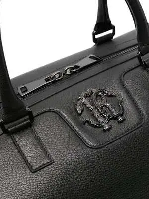 Roberto Cavalli Rc-plaque Leather Holdall