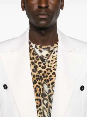Roberto Cavalli Jaguar-print Cotton T-shirt
