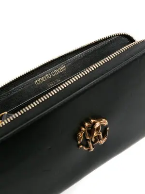 Roberto Cavalli Monogram-plaque Leather Wallet