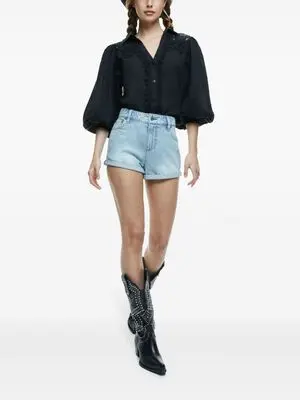 Alice + Olivia Venty Linen Shirt