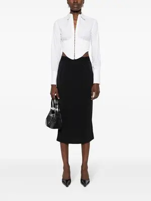 Versace Crystal-embellished Midi Skirt